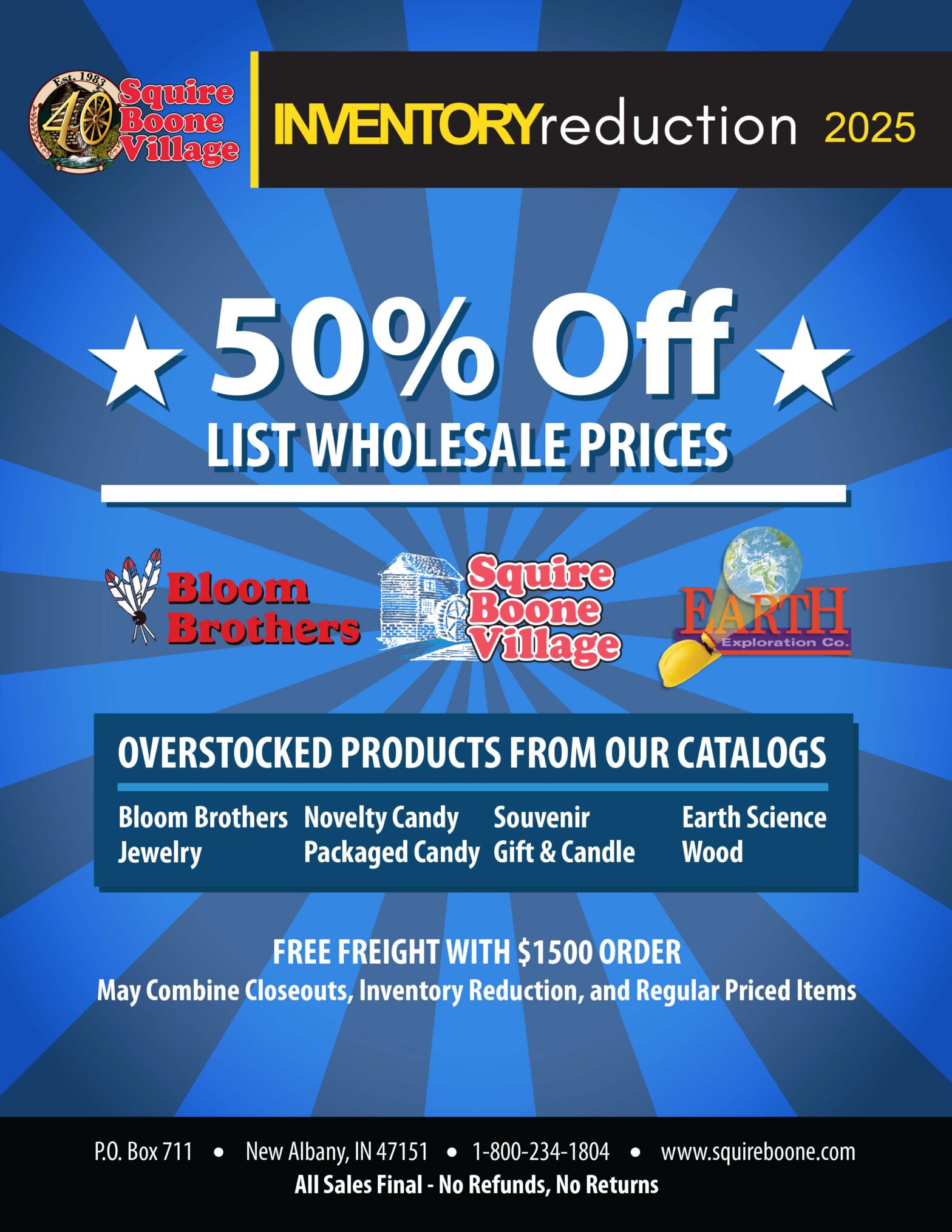 Our Products – Squire Boone Village