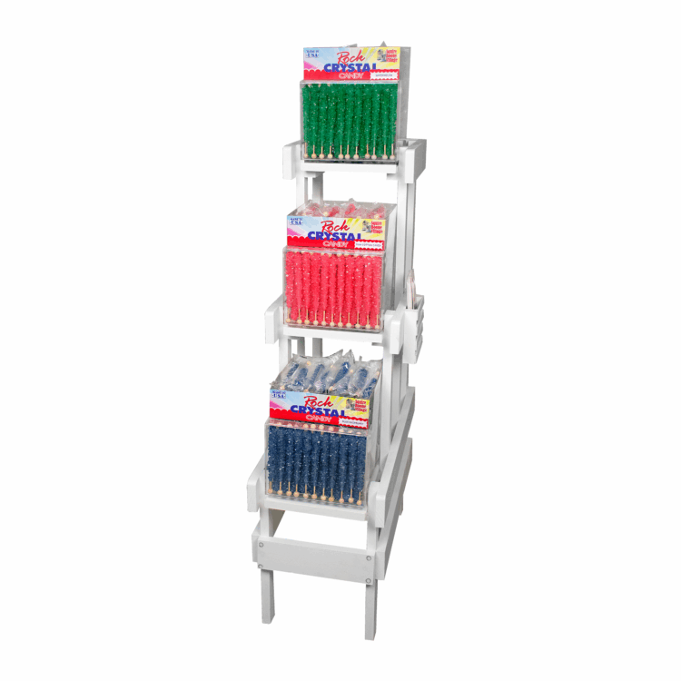 3 Bin Rock Crystal Candy Wood Floor Display – Squire Boone Village