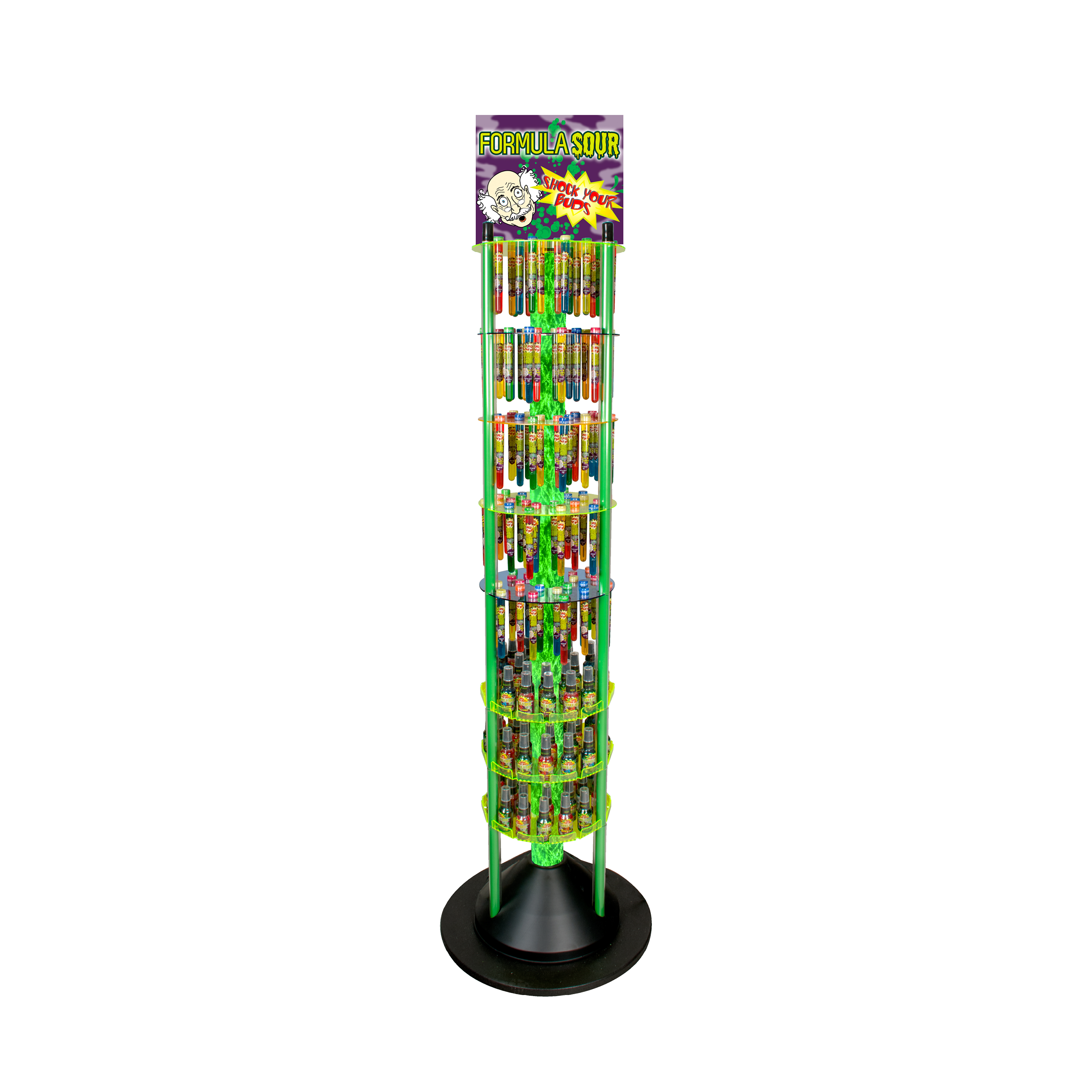 Formula Sour®Test Tube/Spray BottleBubble ActionFloor Display – Squire ...